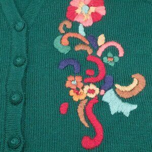Koret | Sweaters | Vintage Koret Cardigan Sweater Vest Dark Green ...